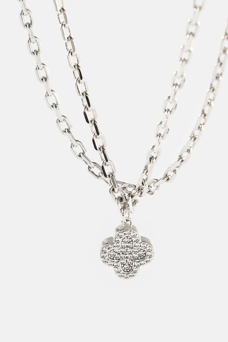 Double Layer Iced & Motif Rolo Necklace - 15mm | Womens Necklaces ...