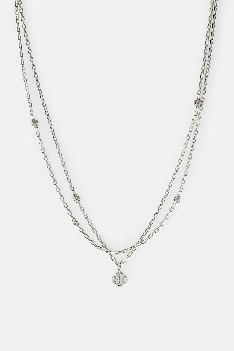Double Layer Iced & Motif Rolo Necklace - 15mm | Womens Necklaces ...