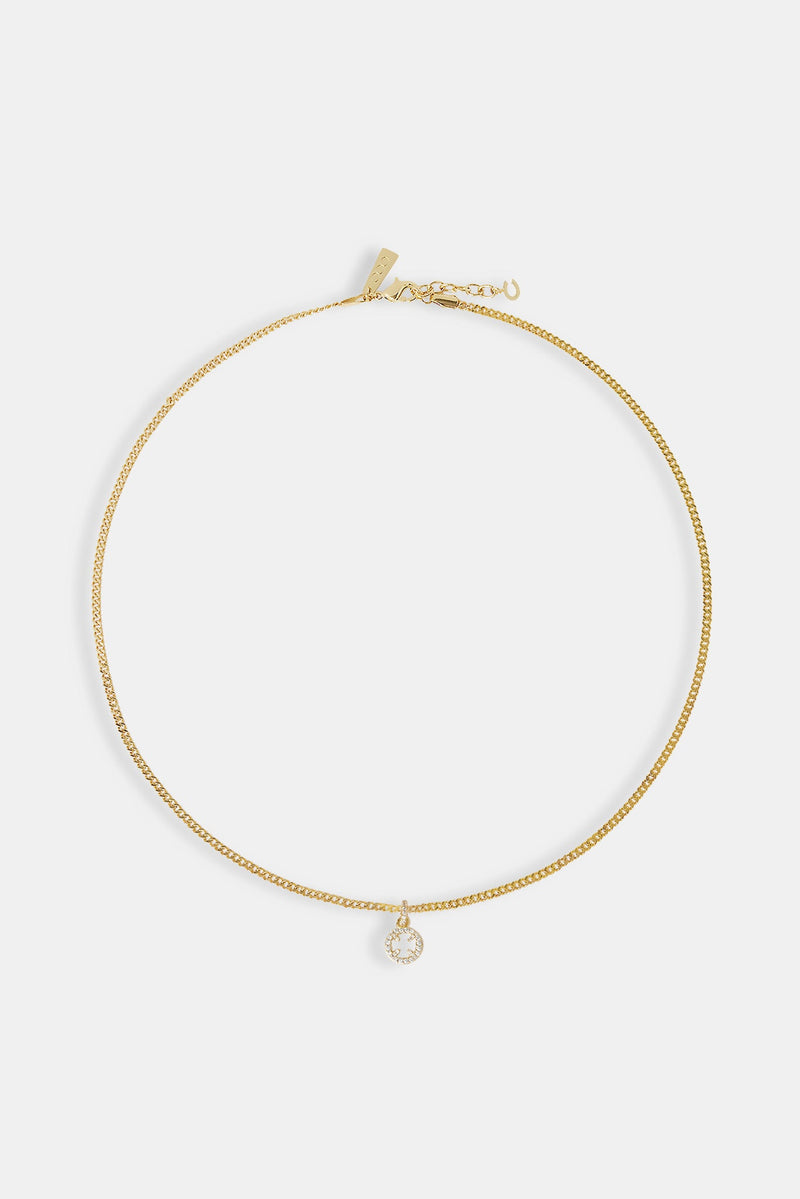 Micro Iced Motif Cut Out Necklace - 10mm - Gold | Mens Necklaces | Shop ...