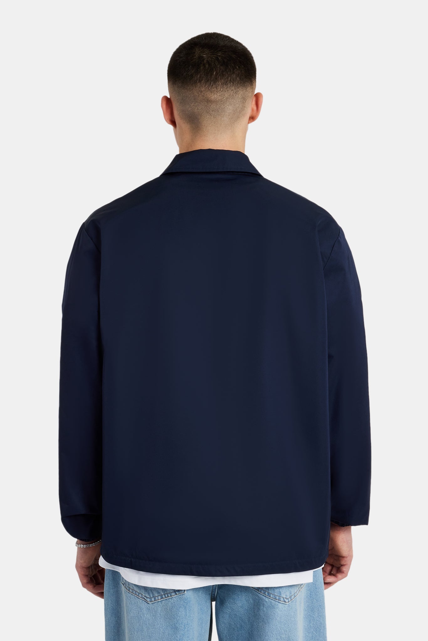 Coach Jacket - Navy | Mens Outerwear | Shop Jackets at CERNUCCI.COM ...