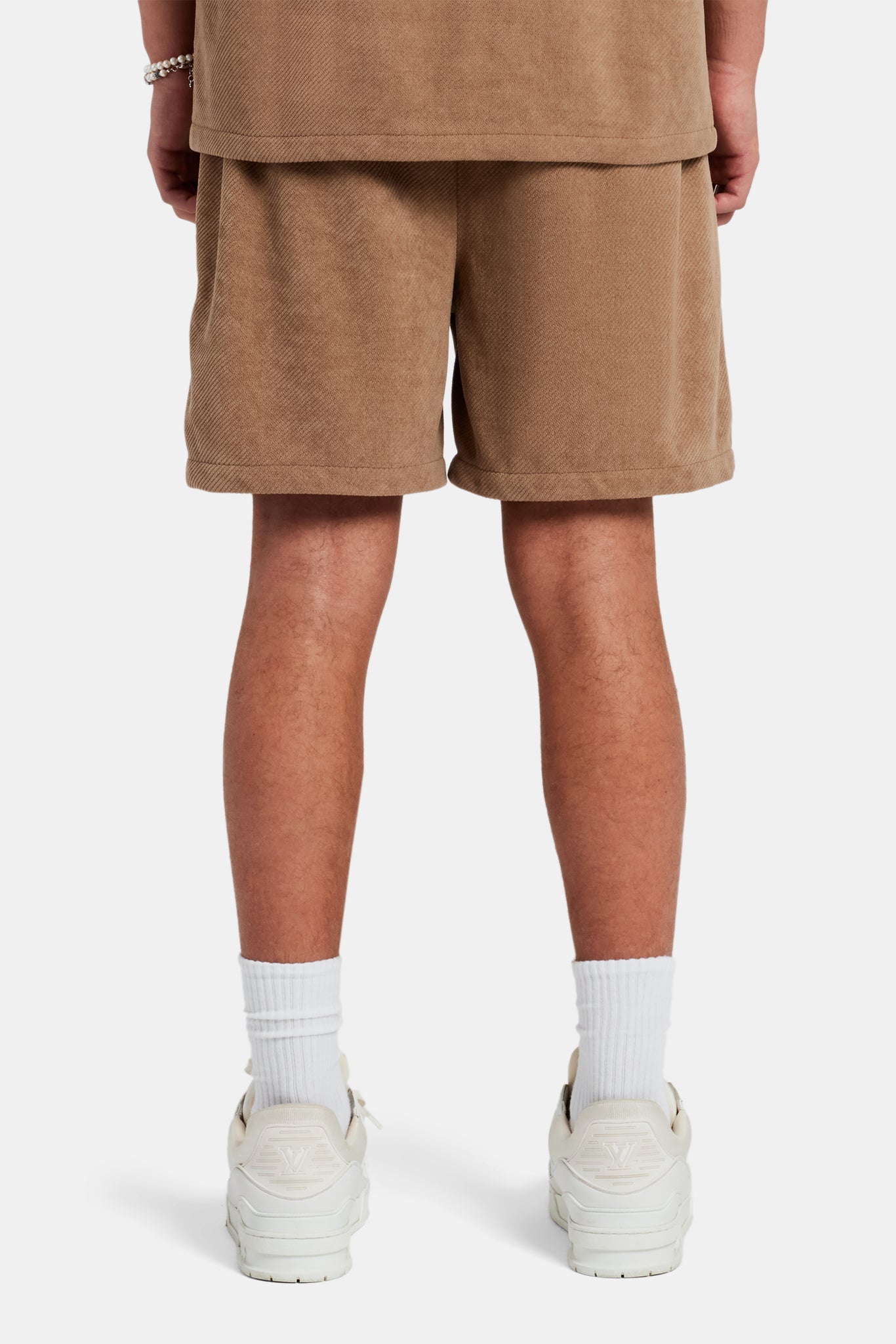 Heavyweight Textured Short - Mocha | Mens Shorts | Shop Plain Shorts at ...
