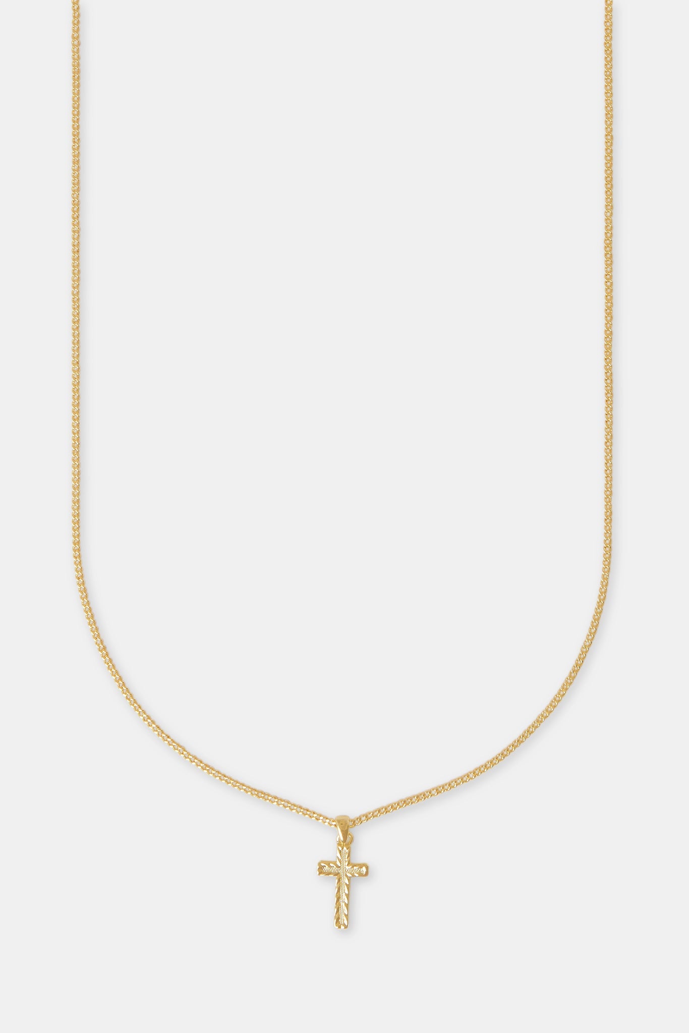Micro Polished Cross Cuban Necklace - 15mm | Mens Necklaces | Shop ...