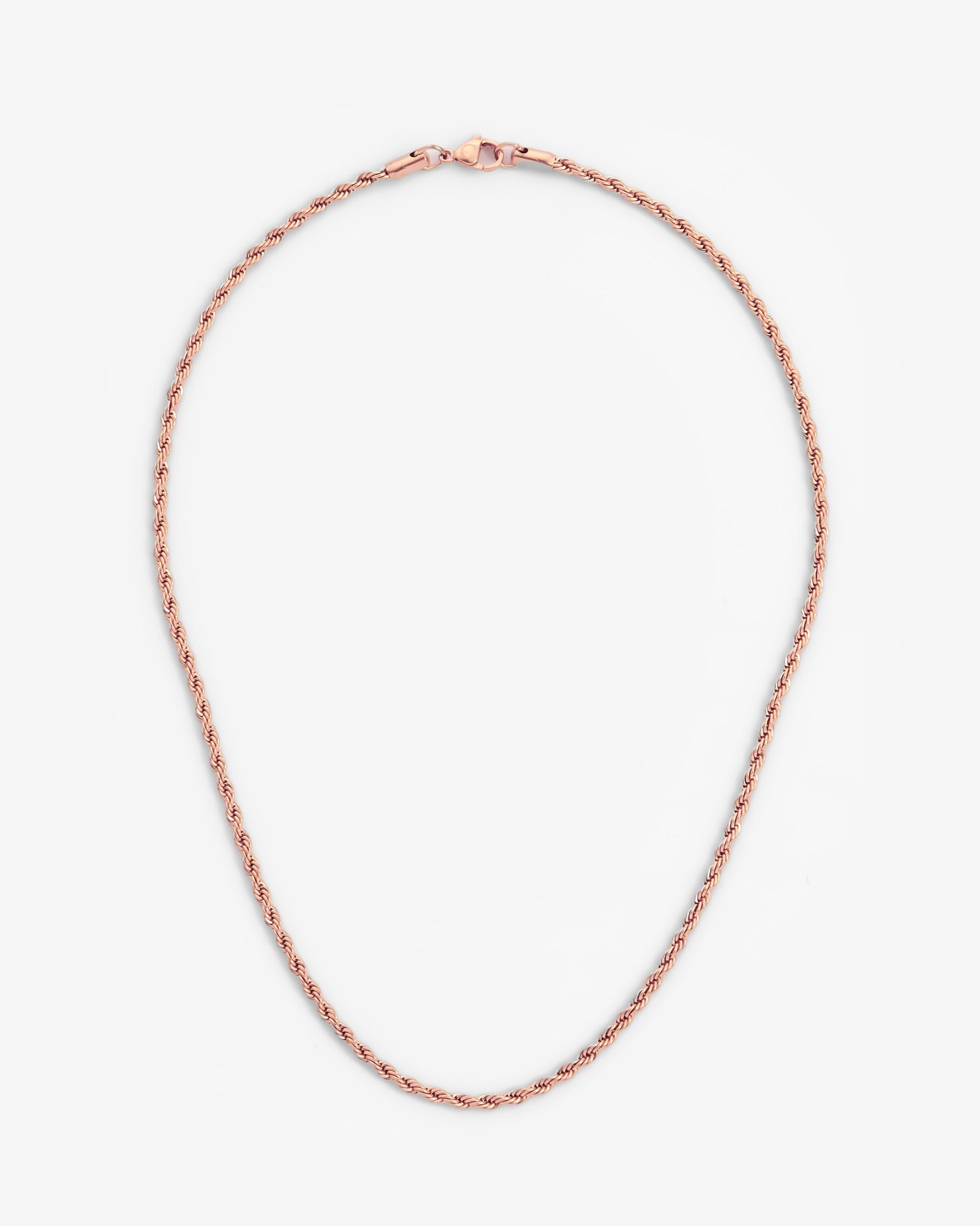 3mm Rope Chain - Rose Gold – Cernucci US