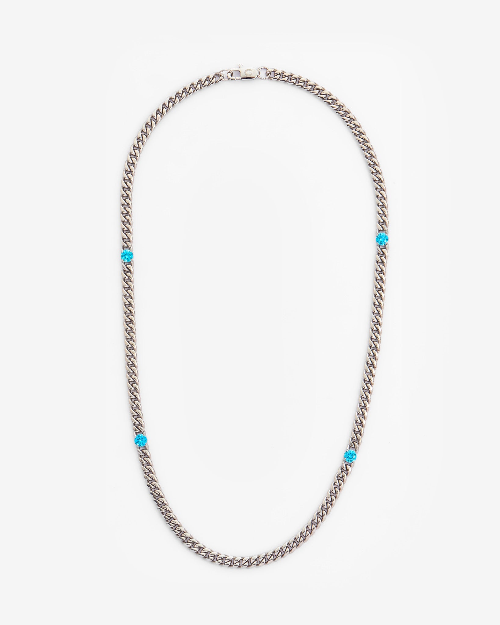 6mm Blue Stone Cuban Chain – Cernucci US