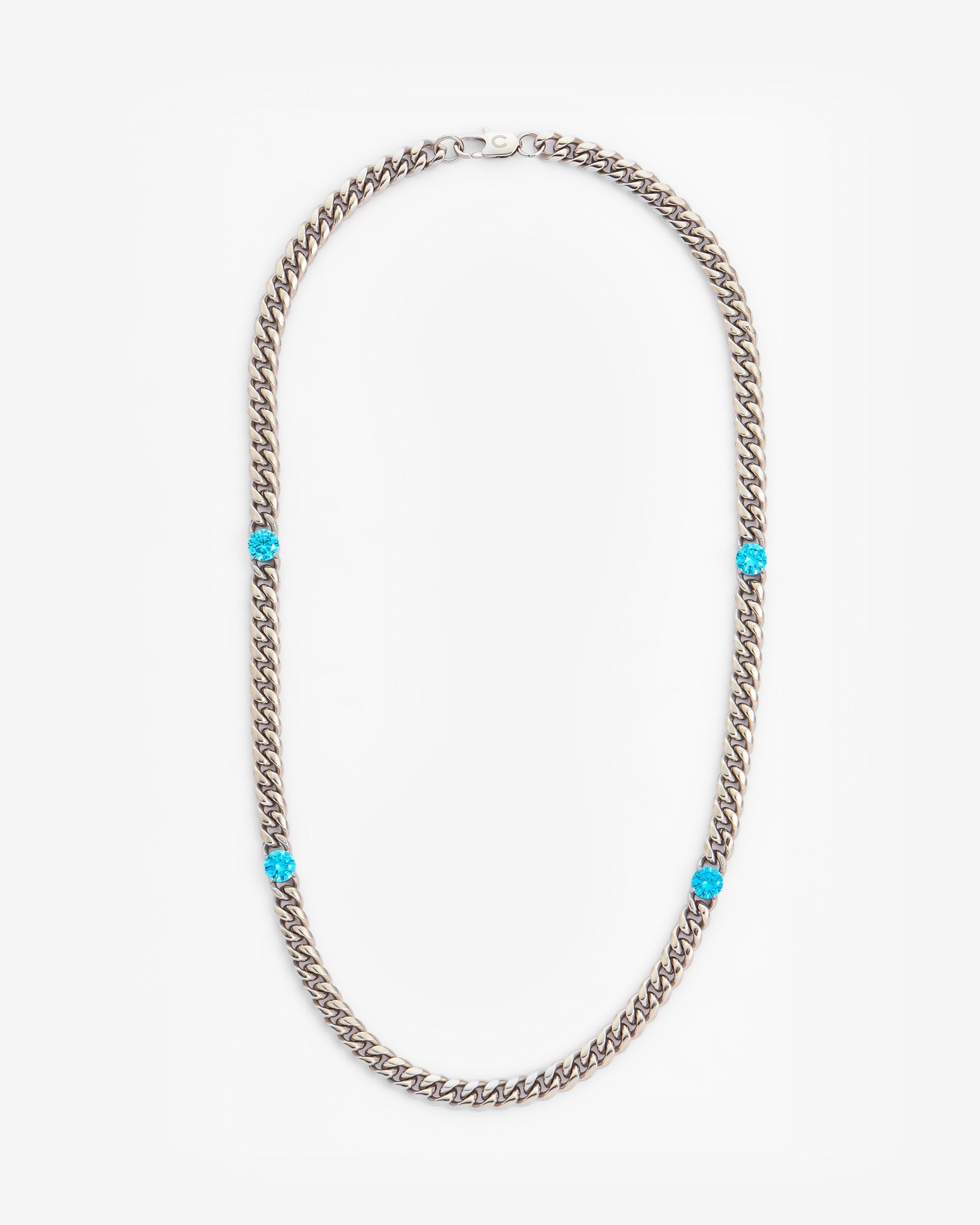 8mm Blue Stone Cuban Chain – Cernucci US