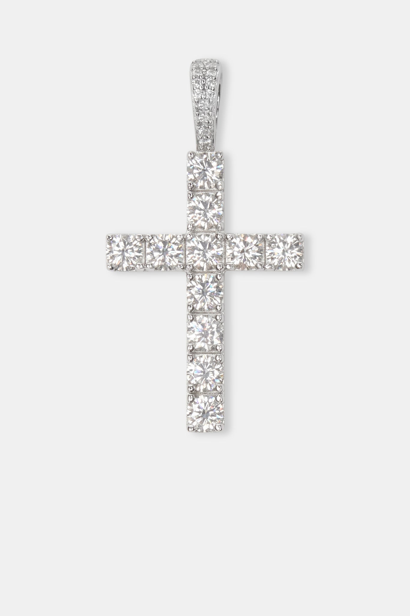 Moissanite Cross Pendant | Mens Pendants | Shop Cross Pendants at ...