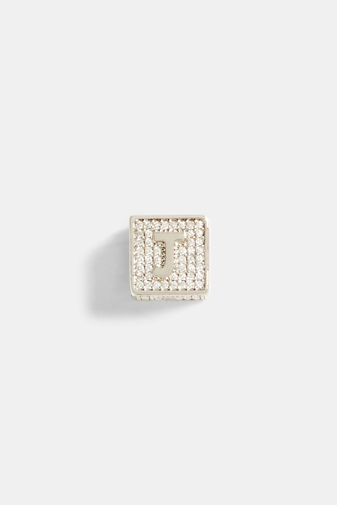 Iced J Letter Block Pendant | Mens Pendants | Shop Letters/Numbers ...