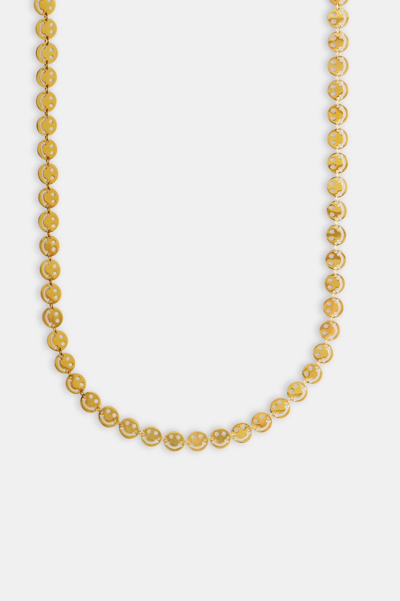 Stainless Steel Happy Face Allway Chain - Gold – Cernucci US