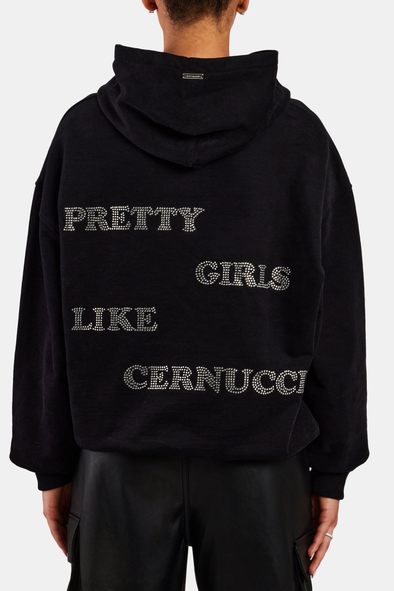 Pretty Girls Rhinestone Hoodie - Black | Womens Tops | Shop Hoodies at ...
