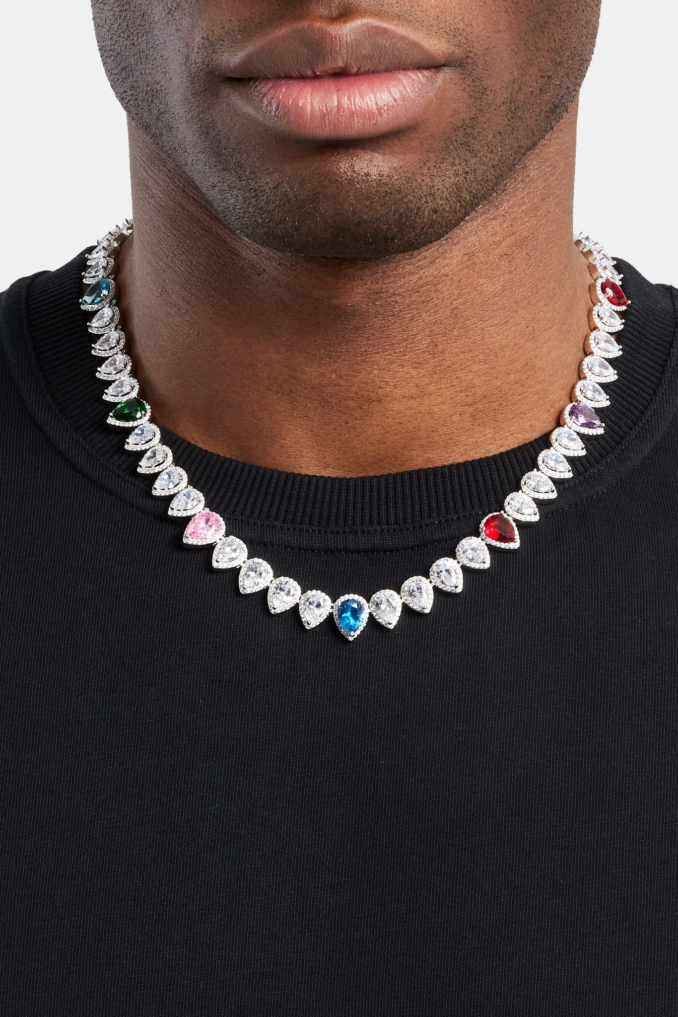 Iced Gem Pear Tennis Chain | Mens Chains | Shop Tennis Chains at ...