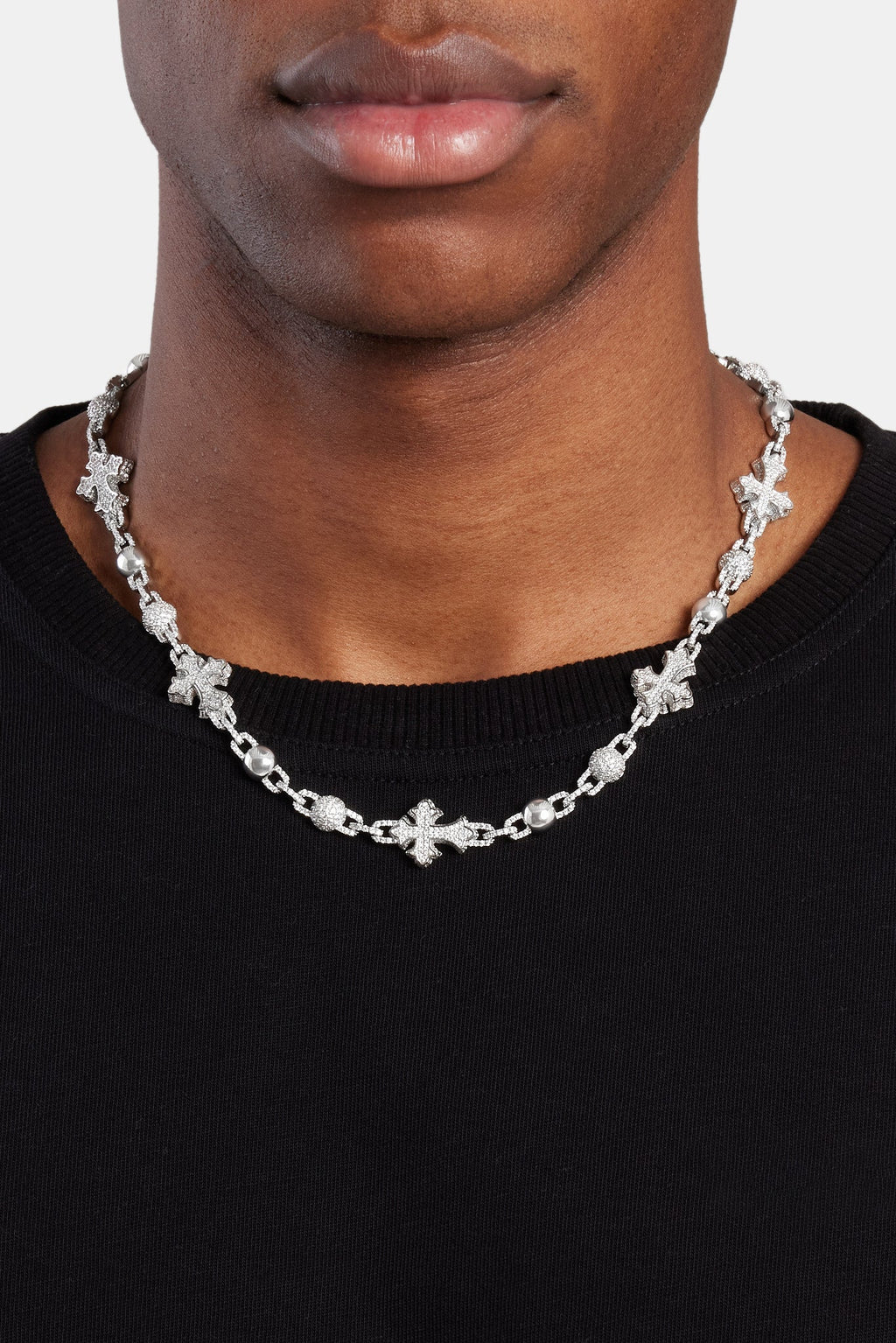 Iced Cross Ball Chain | Mens Chains | Shop Tennis Chains at CERNUCCI ...